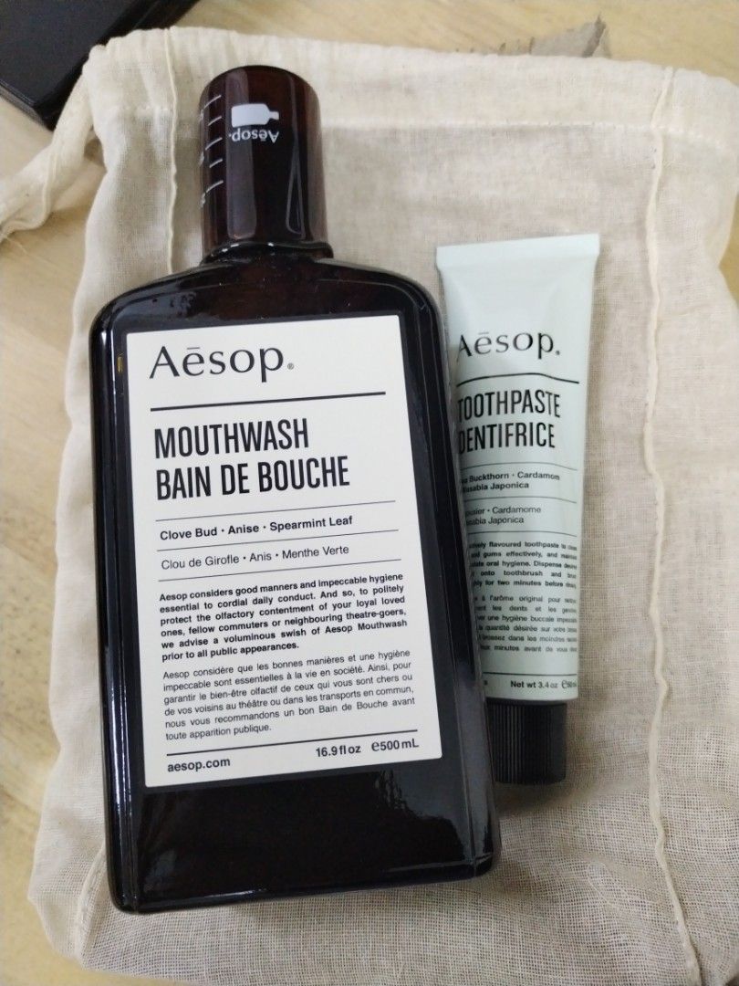 Aesop mouthwash and toothpaste, Beauty & Personal Care, Oral Care on ...