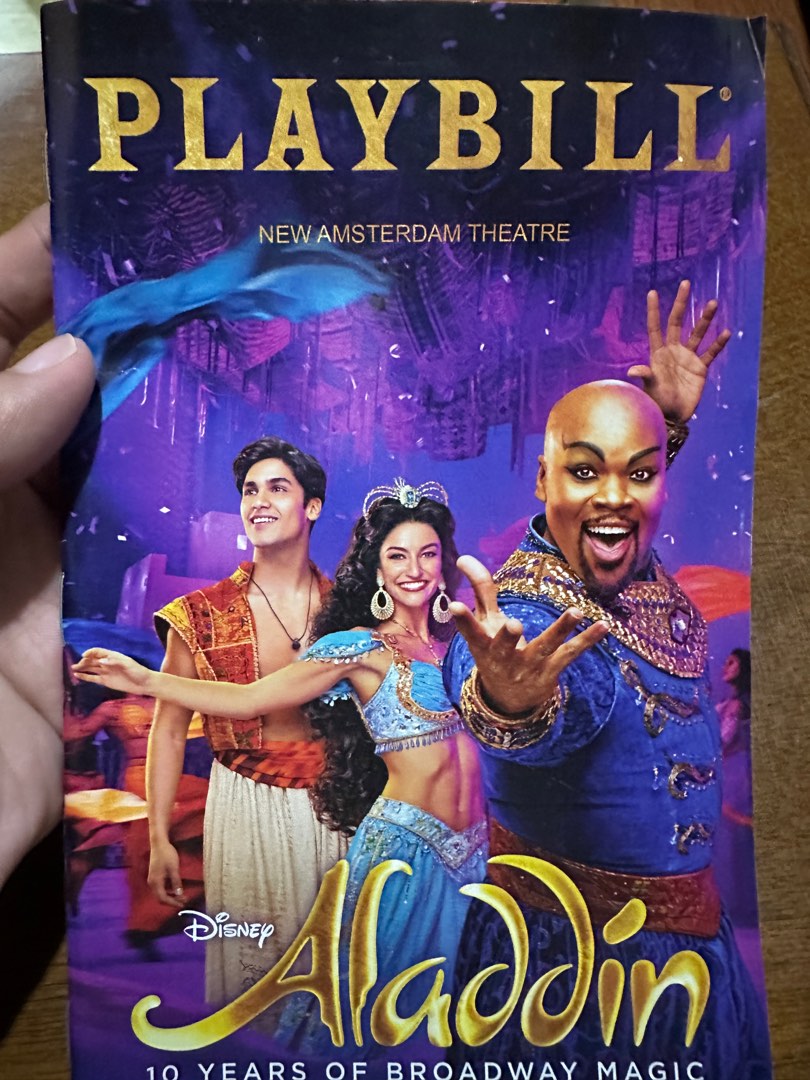 Aladdin Playbill (Broadway Production), Hobbies & Toys, Memorabilia ...