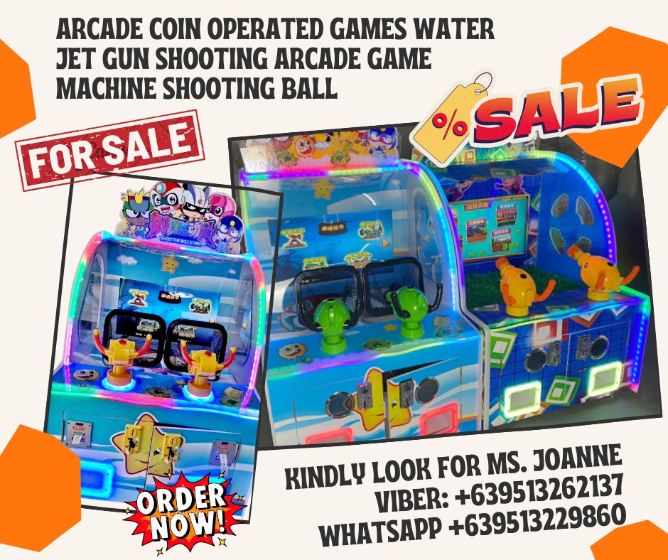 Arcade Coin Operated Games Water Jet Gun Shooting Arcade Game Machine ...