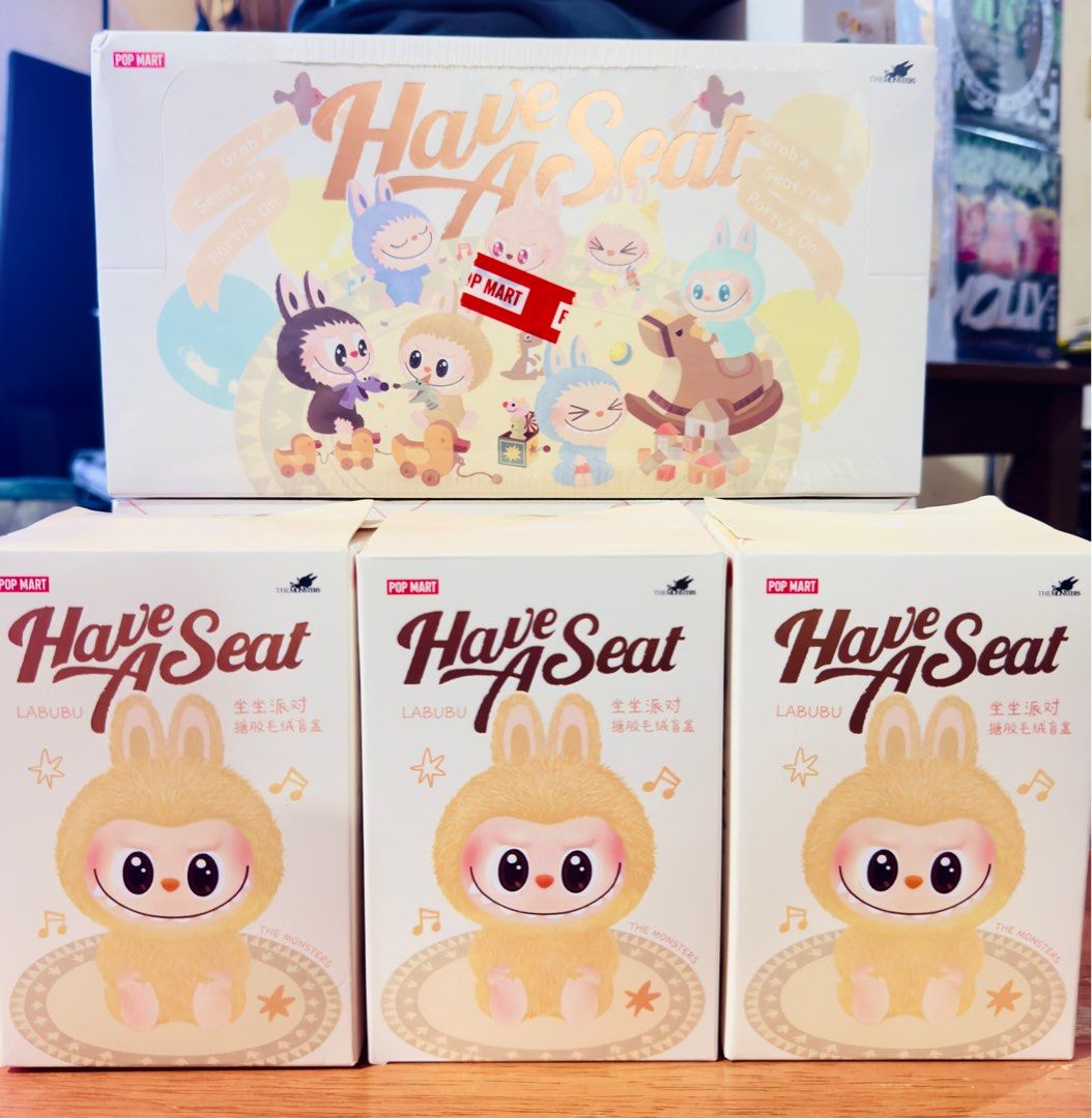 authentic LABUBU MONSTERS V2 Whole Set 6pcs Have A Seat Confirmed Set ...