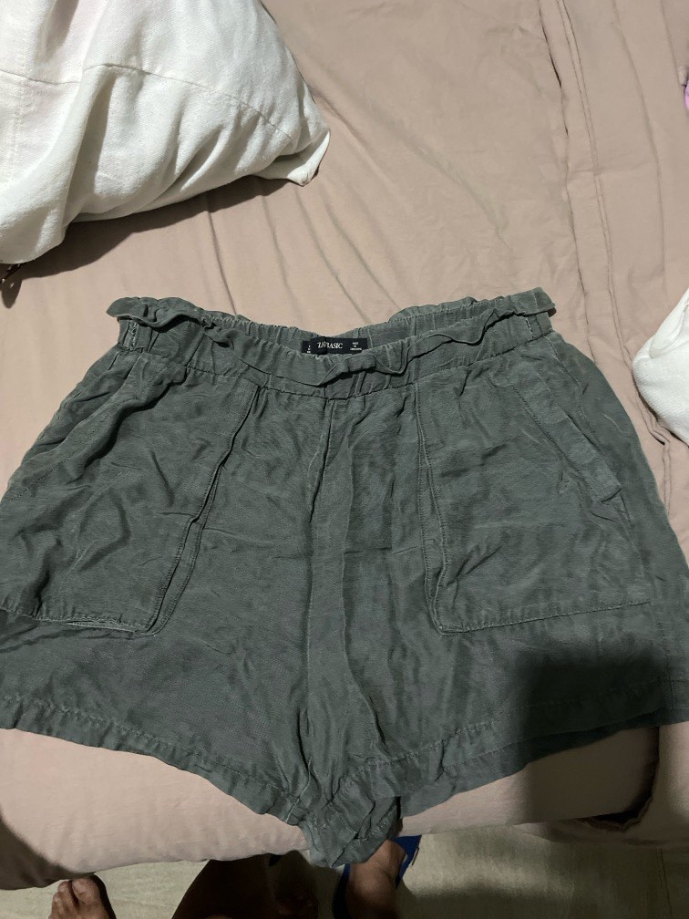 Authentic ZARA smoke gray shorts, Women's Fashion, Bottoms, Shorts on ...