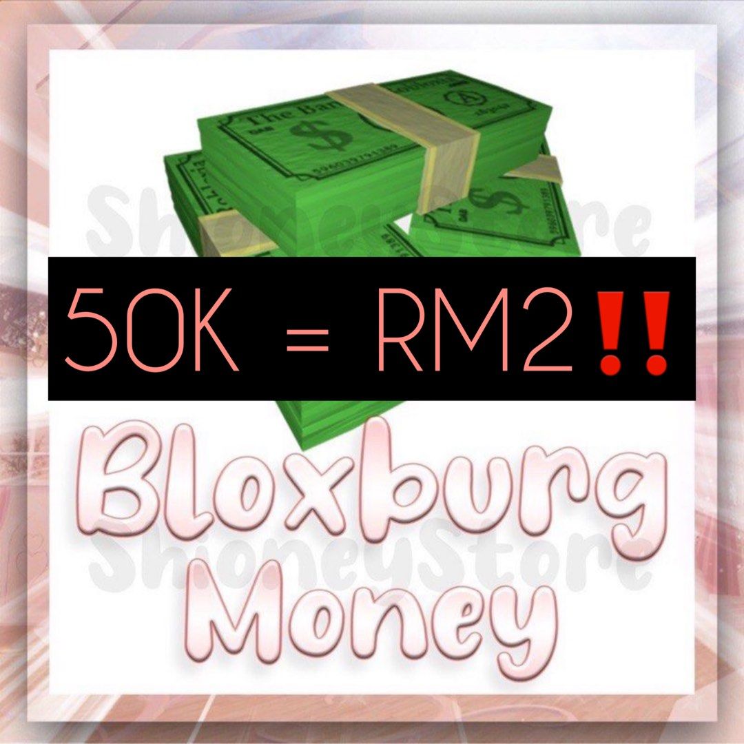 Bloxburg Cash 50k/RM2 | 1st Time Purchase 50k=RM1.50| Roblox | Bloxburg ...