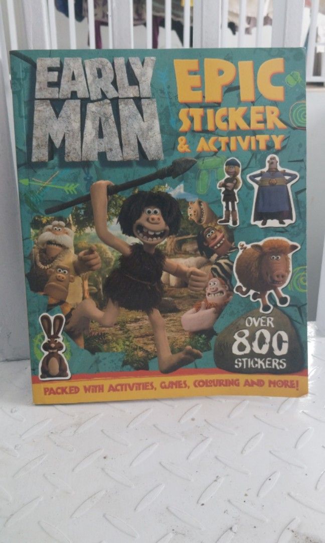Buku activity Early Man games anak funny manusia purba buku edukasi ...