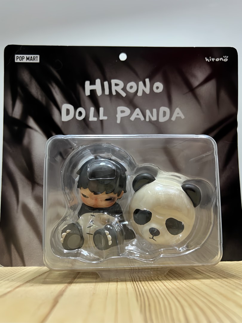 (CO OREN) Hirono Doll Panda Figure Blister Original Pop Mart 100% SNI ...