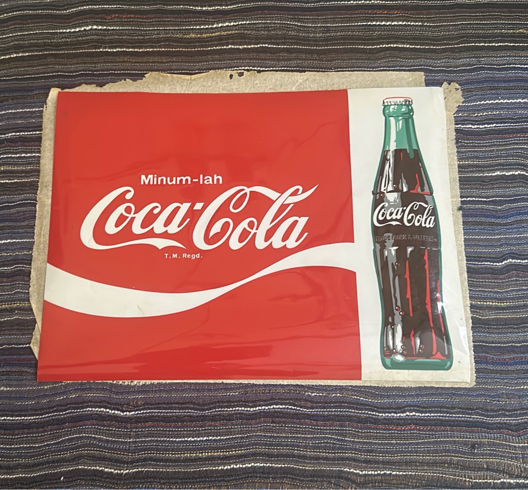 Coca cola/stick glass wood , Hobbies & Toys, Collectibles & Memorabilia ...