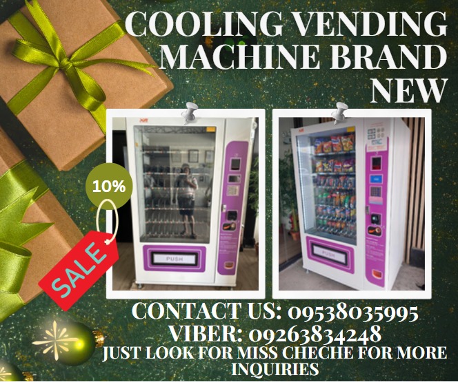 COOLING VENDING MACHINE BRAND NEW, Commercial & Industrial, Industrial ...