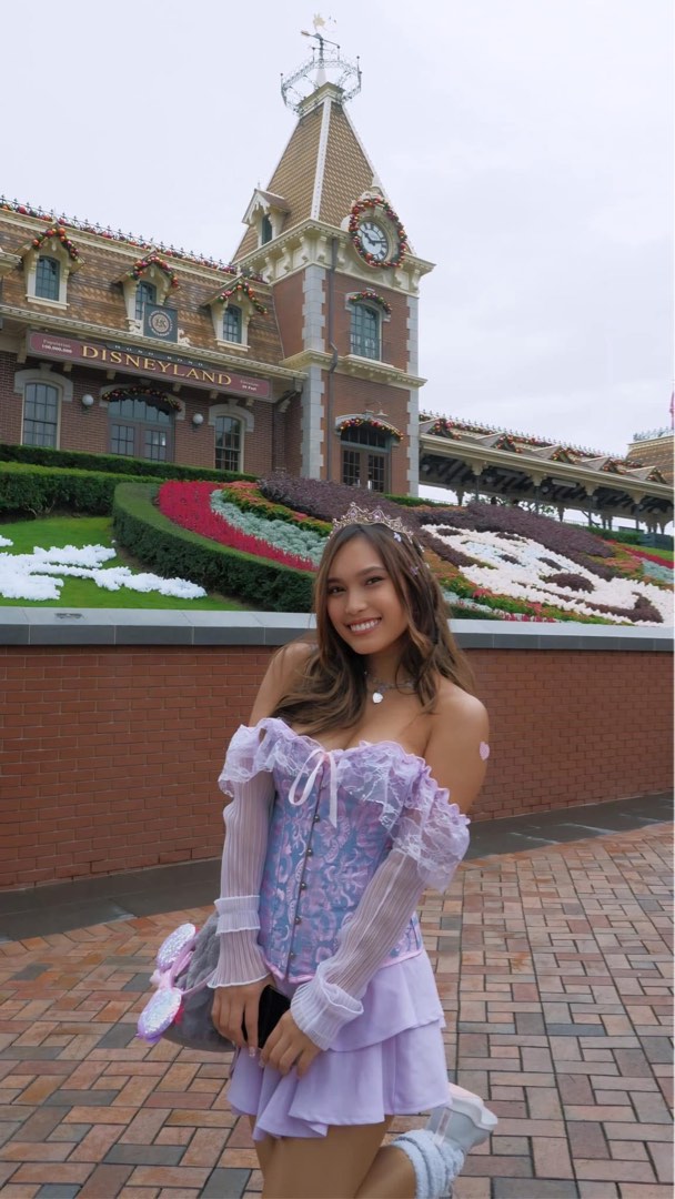 Corset - rapunzel inspired (purple, violet corset), Women's Fashion ...