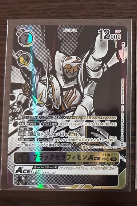 Digimon BT 18 black Seraphimon Ace SP, Hobbies & Toys, Toys & Games on Carousell