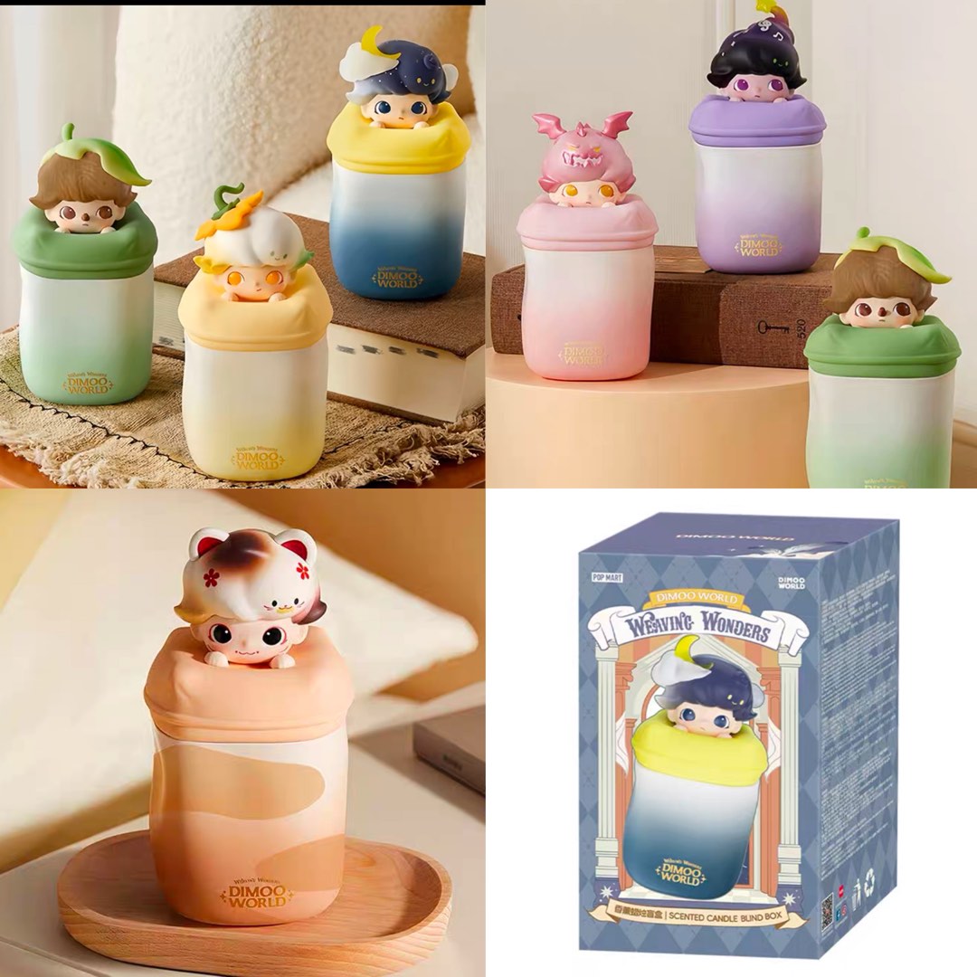DIMOO WORLD WEAVING WONDERS POPMART SCENTED CANDLES, Hobbies & Toys ...
