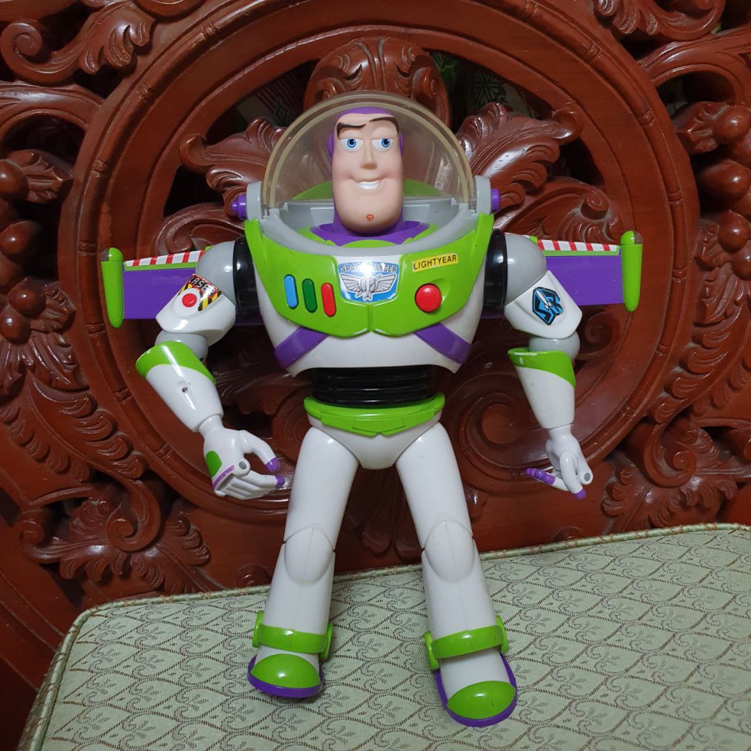 Disney Thinkway Buzz Lightyear Original Figure Toy Collectible, Hobbies ...