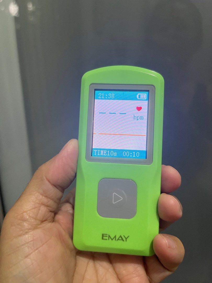 EMAY Handheld EKG (ECG) Monitor, Health & Nutrition, Health Monitors ...