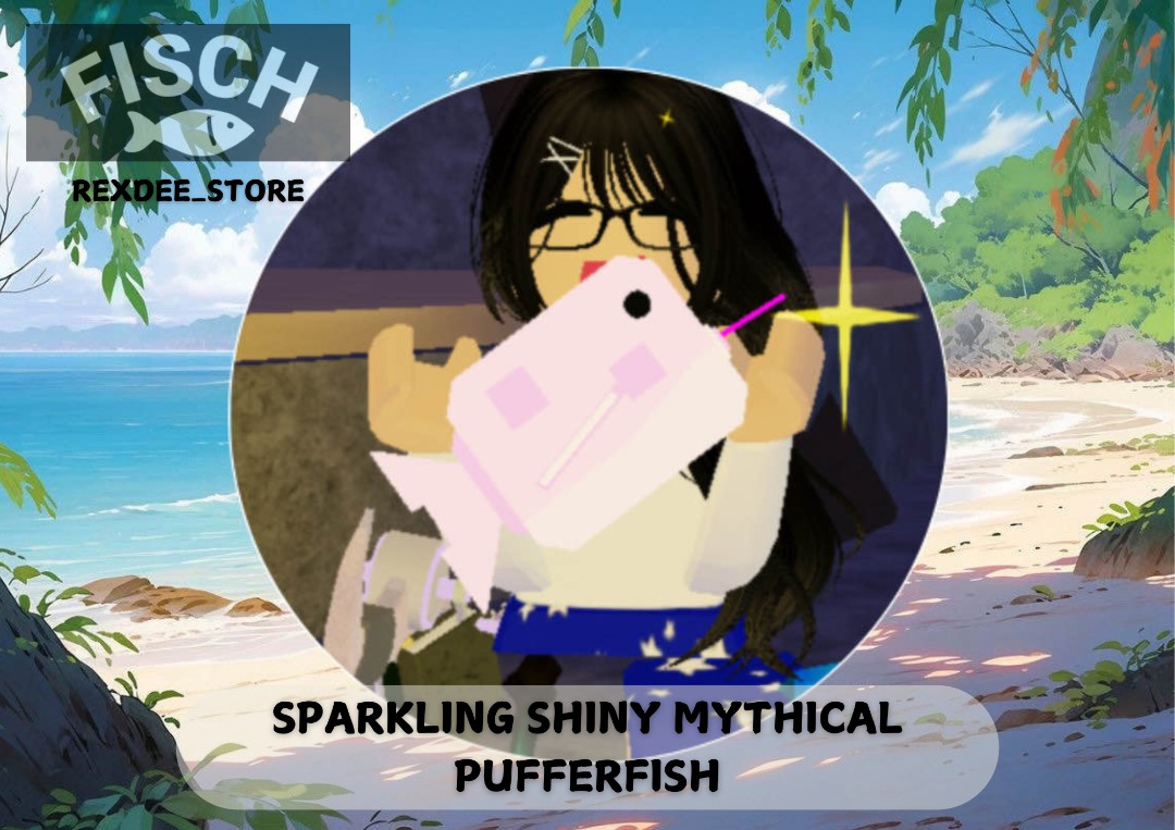 Fisch Random Sparkling Shiny Mythicl Pufferfish, Video Gaming, Video ...