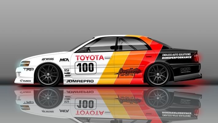 Full Car Wrap, Half Car Wrap, Custom Vinyl Track Design, Animation ...