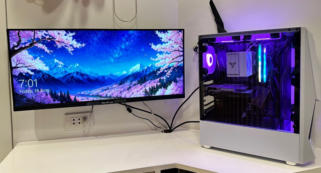 GAMING PC SET UP WITH MONITOR, Computers & Tech, Desktops on Carousell