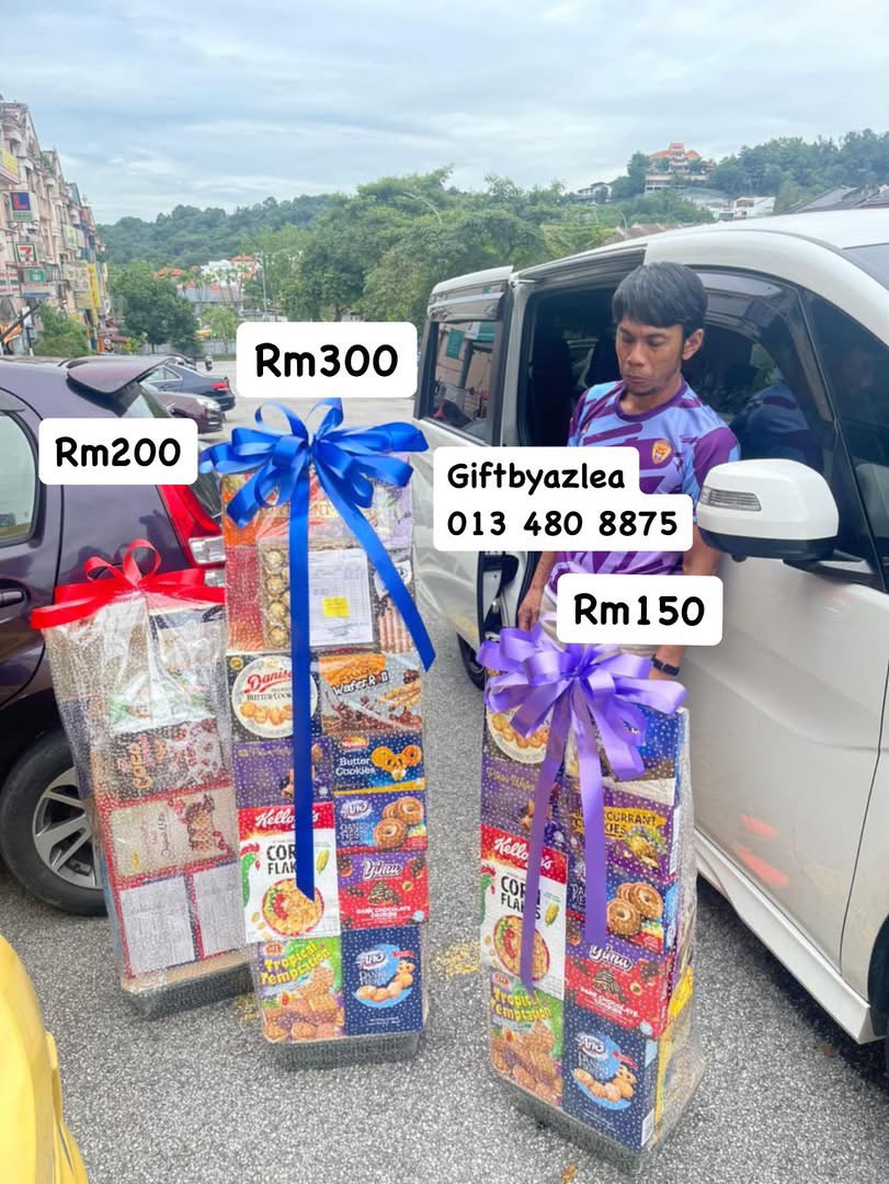 Hamper makanan dan minuman tinggi dan besar ready stock, Food & Drinks ...