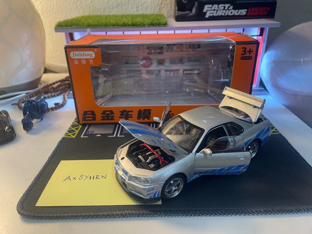 Jinlifang Nissan Skyline Gtr R34, Hobbies & Toys, Toys & Games on Carousell