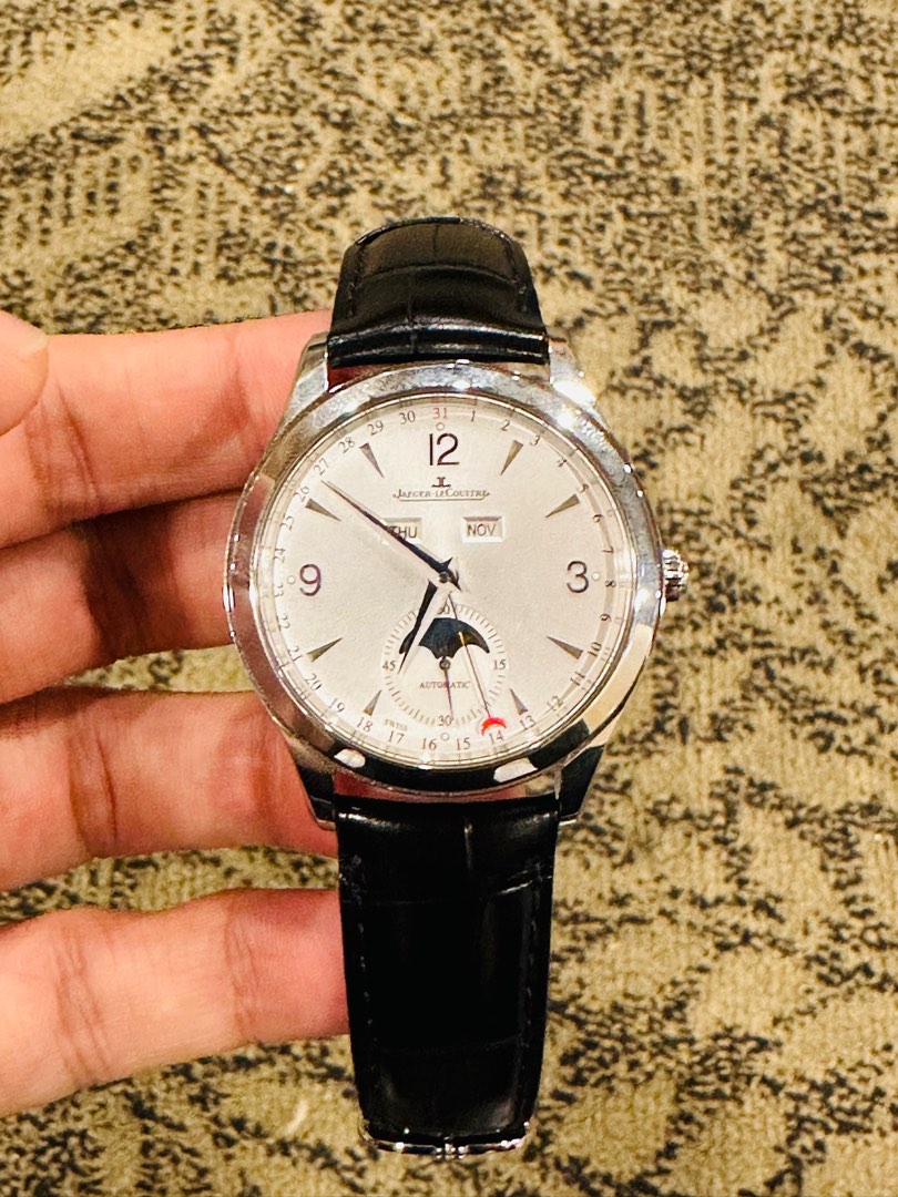 JLC Moonphase Day Date, 名牌, 手錶 - Carousell