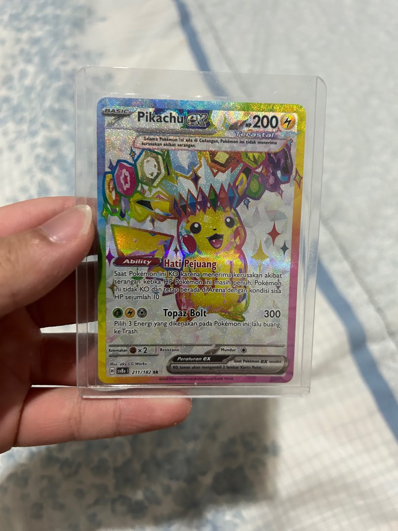 Kartu pokemon tcg indonesia Pikachu SR, Toys & Collectibles, Permainan ...