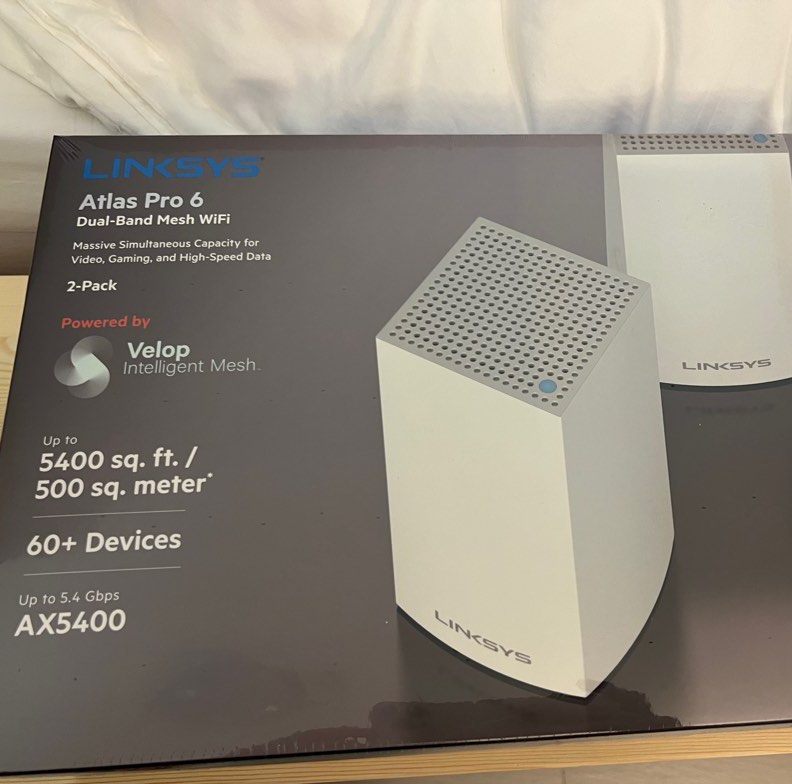 Linksys Atlas Pro 6 MX5502 - Dual-Band AX5400 Mesh WiFi 6 System 2-Pack ...
