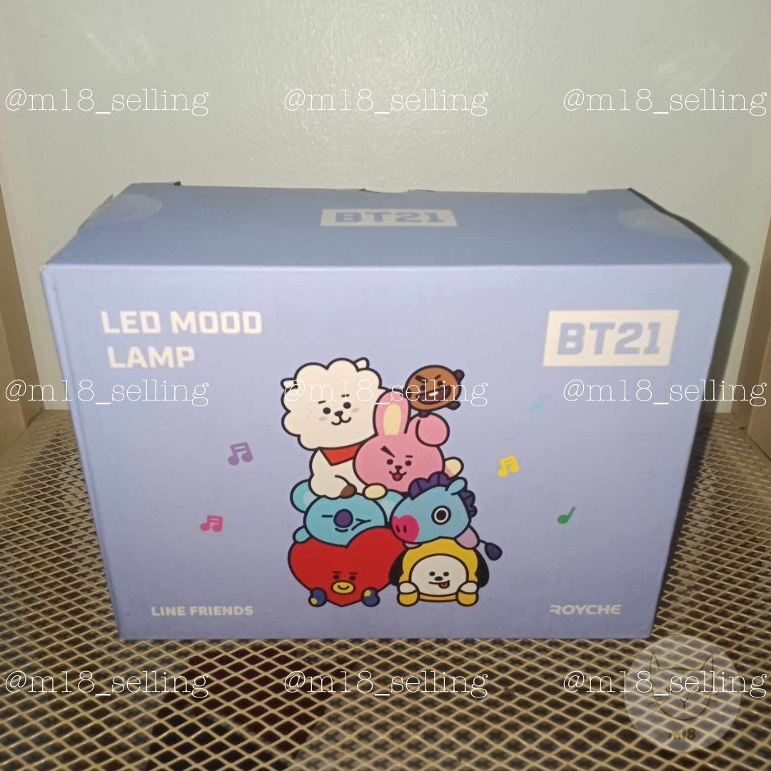 [m18 BTS MERCH] BT21 Line Friends Royche Tata LED Mood Lamp, Hobbies ...
