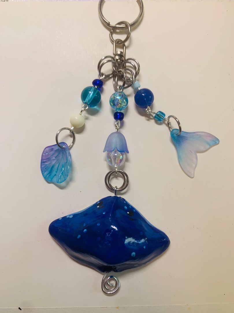 Manta Ray Sea Aesthetic Keychain, Women's Fashion, Watches ...