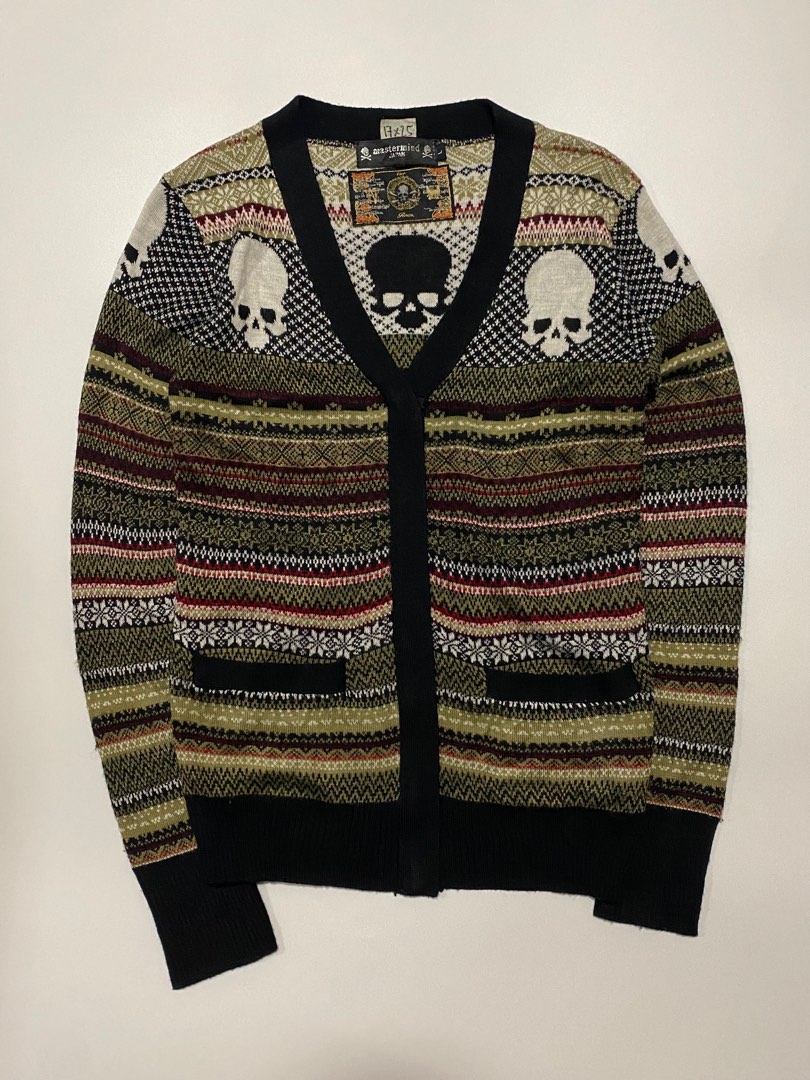 Mastermind Japan x Roen Wool Knitted Cardigan, Women's Fashion, Coats ...
