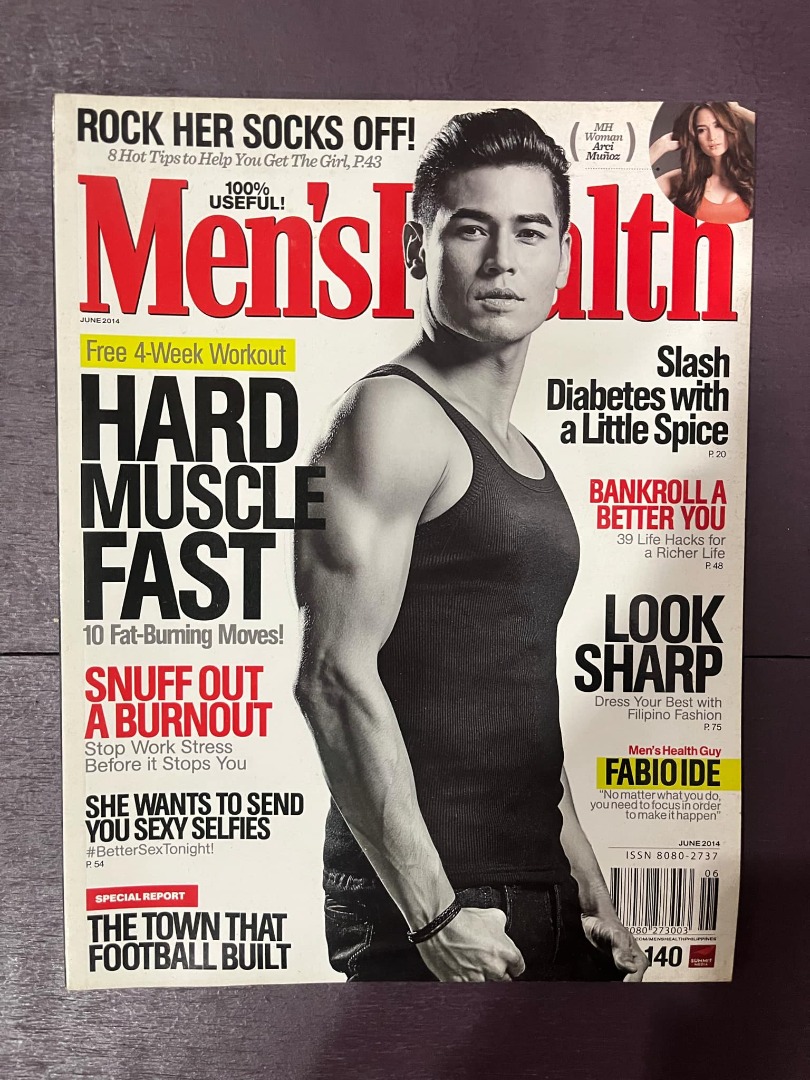 Men's Health June 2014 - Fabio Ide Cover, Hobbies & Toys, Books ...