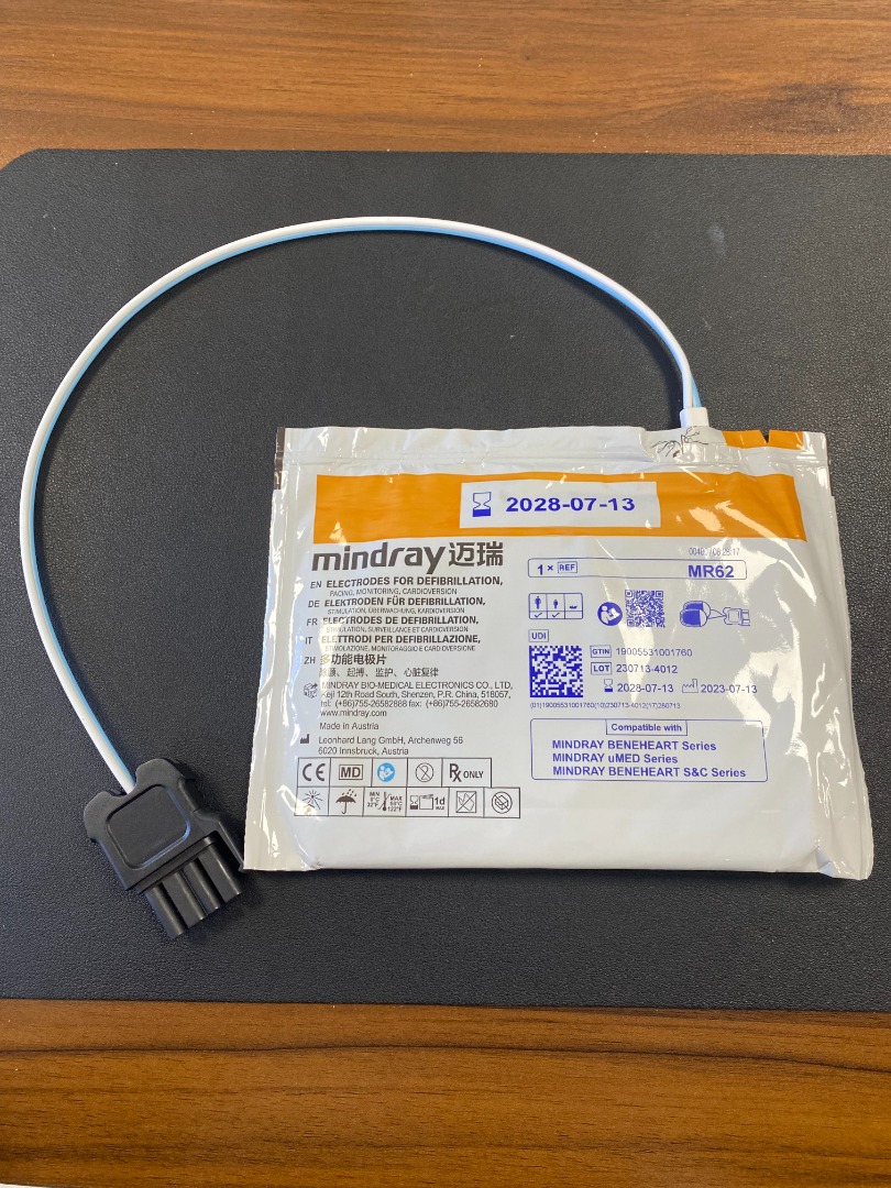 Mindray AED PADS - MR62- Automated External Defibrillator Electrodes ...