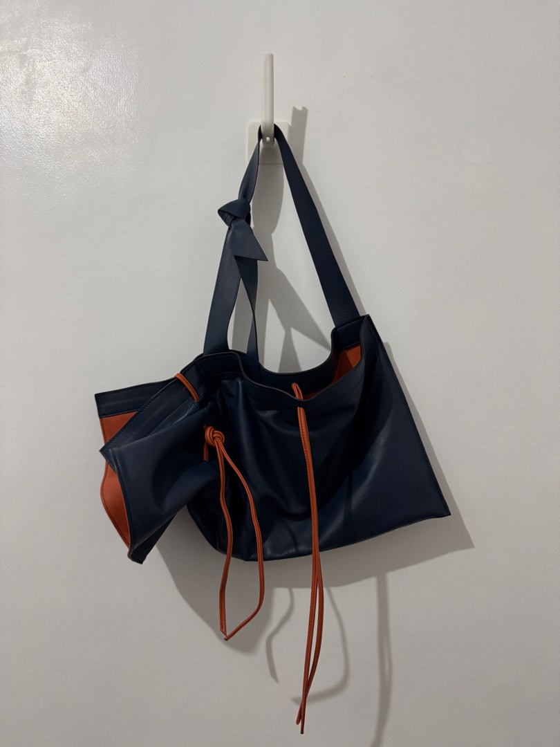 Minsan Objects Pigang-Piga Bag - Navy Blue/Orange, Women's Fashion ...