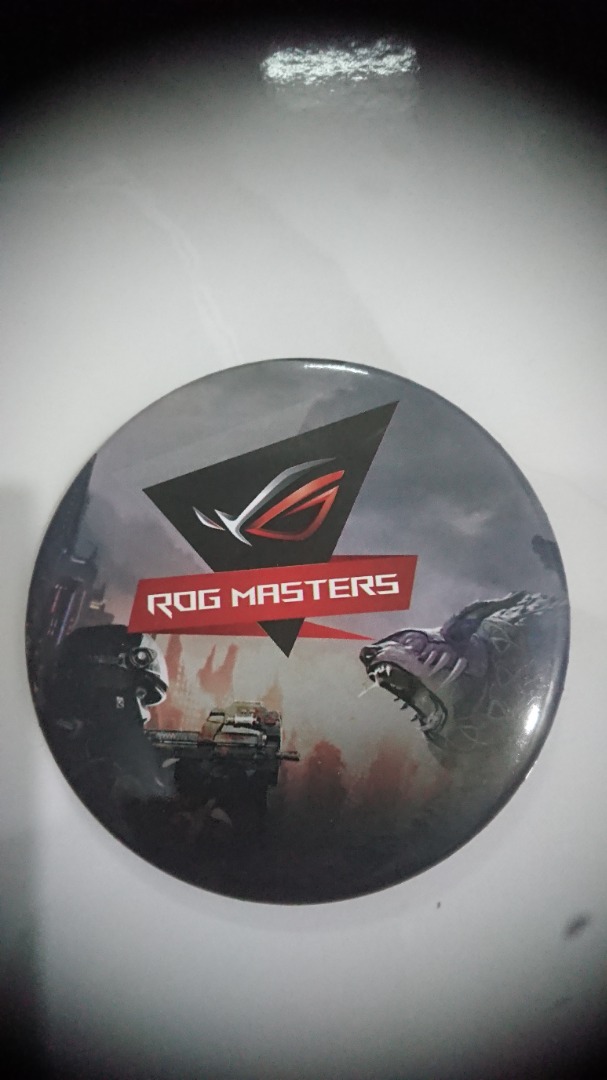 New Asus ROG Masters Big Size Metal Pin Badge, Hobbies & Toys ...