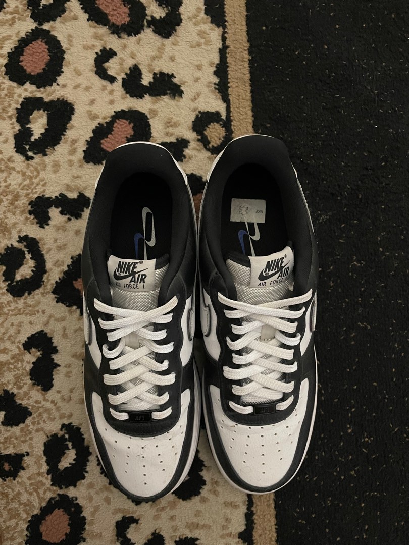 Nike Air Force 1 07 ' Lv8 Panda White Black, Fesyen Pria, Sepatu ...
