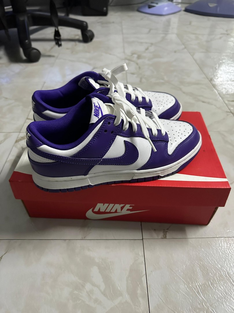 Nike dunk court purple, Men's Fashion, Footwear, Sneakers on Carousell