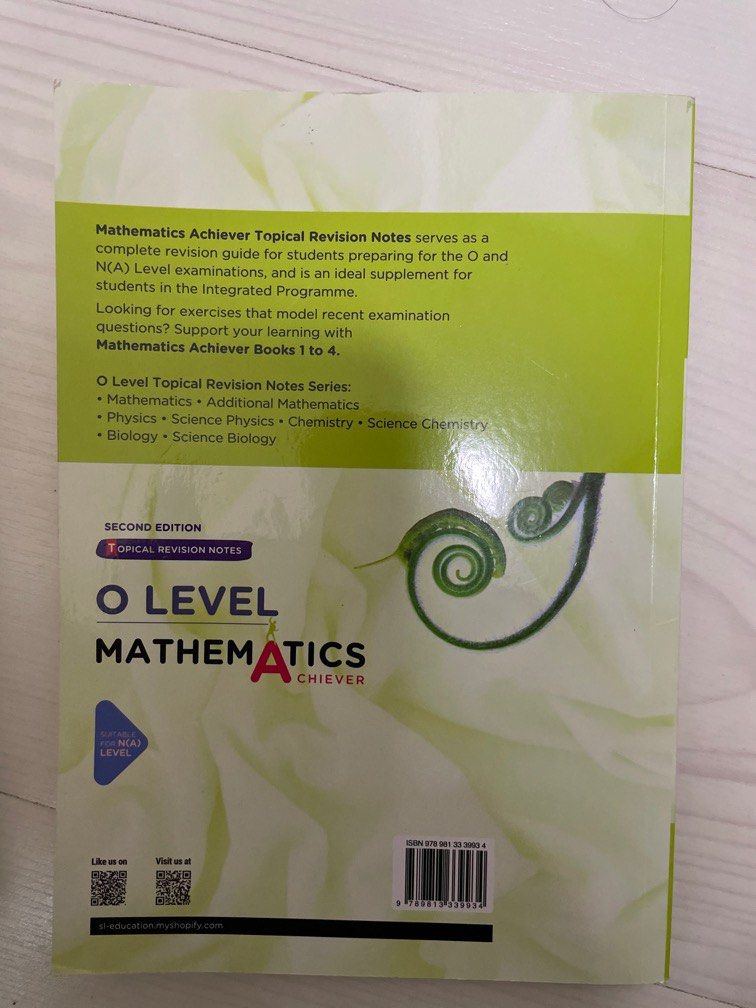 SL edu O Level Mathematics reference/assesment book, Hobbies & Toys ...
