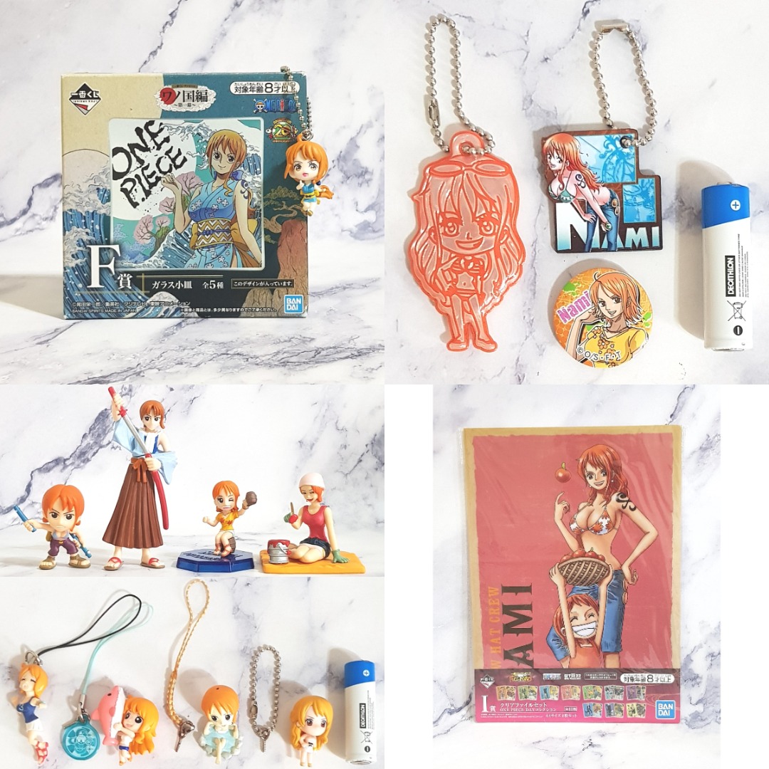 One Piece Nami Gashapon Trading Figure Keychain Merch Folder Pin ...