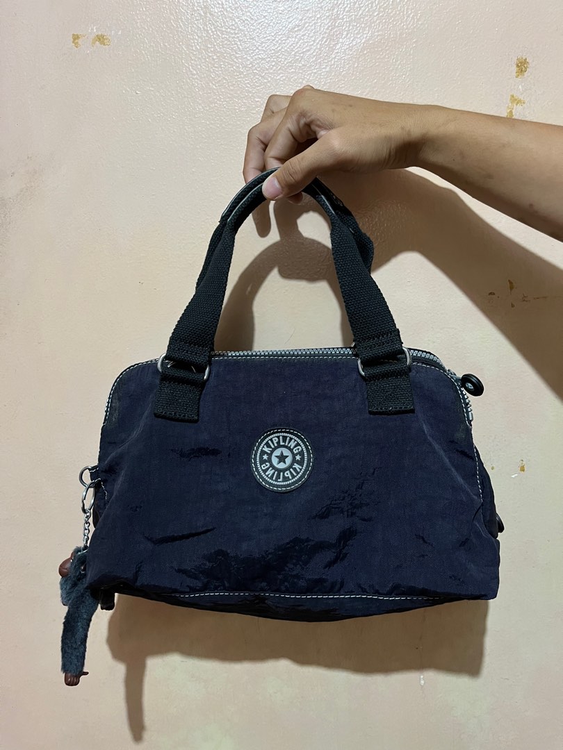 Original Kipling Black Canvas Medium Bag, Women's Fashion, Bags ...