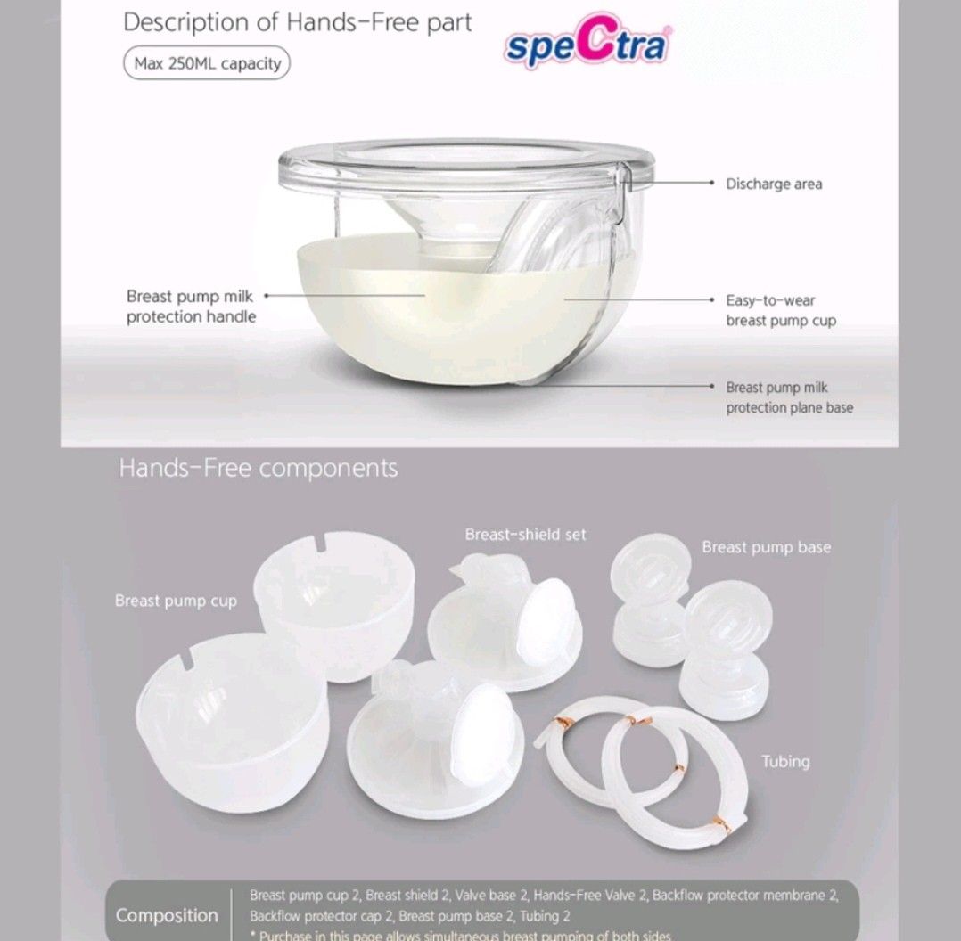 Original SPECTRA Hands Free Cup 2 in 1, Babies & Kids, Nursing ...