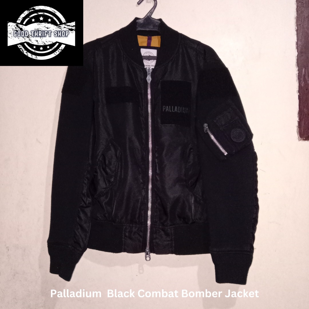 Palladium Black Combat Bomber Jacket, Men's Fashion, Coats, Jackets and ...