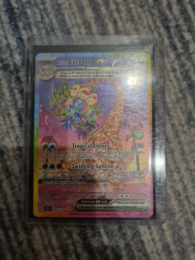 Pokemon - Alolan Exeggutor SIR, Hobbies & Toys, Toys & Games on Carousell
