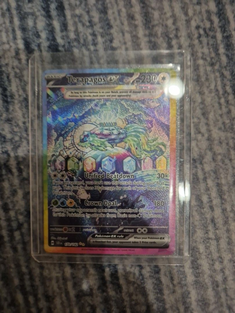 Pokemon - Terapagos Ex SIR, Hobbies & Toys, Toys & Games on Carousell