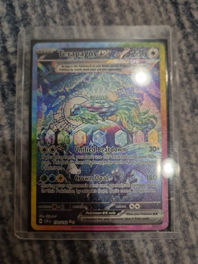 Pokemon - Terapagos Ex SIR, Hobbies & Toys, Toys & Games on Carousell