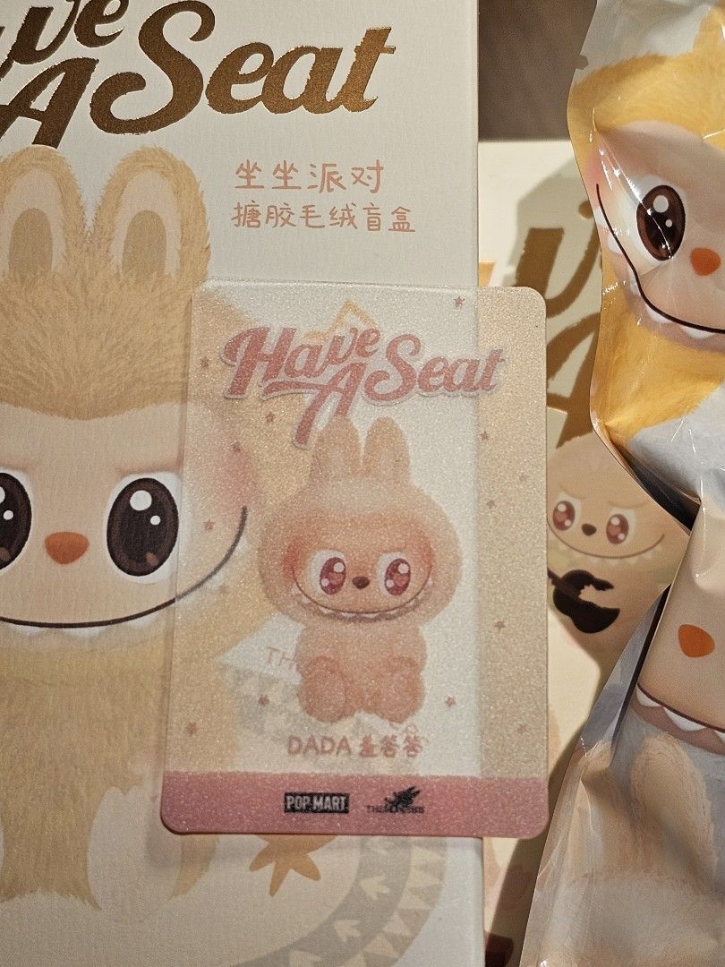 PopMart Labubu Have a Seat Dada, Hobbies & Toys, Toys & Games on Carousell