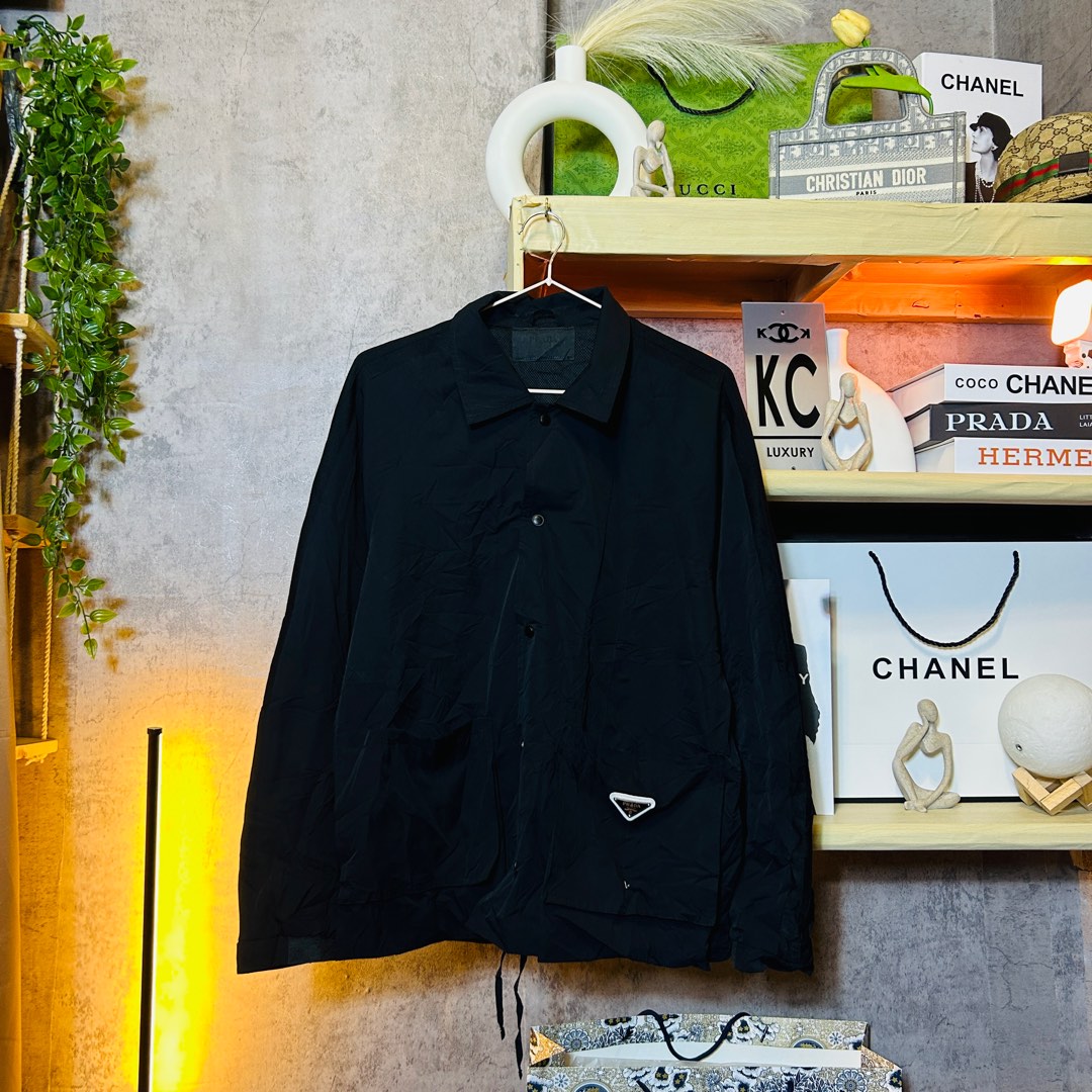 Prada Coach Jacket, Luxury, Apparel on Carousell