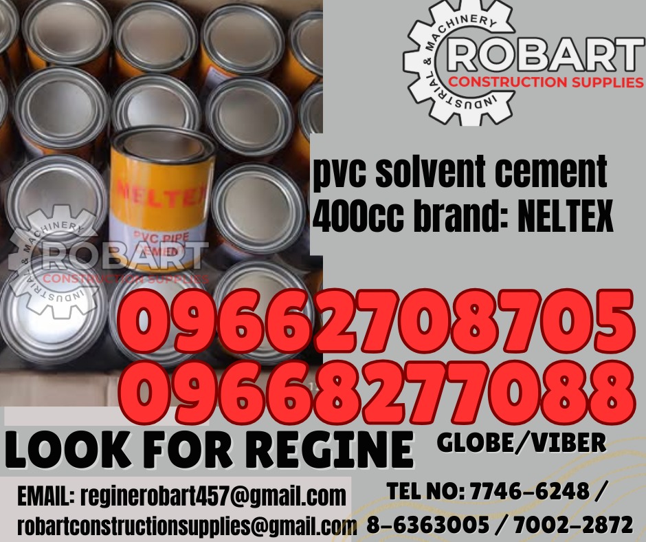 pvc solvent cement 400cc brand: NELTEX, Looking For on Carousell