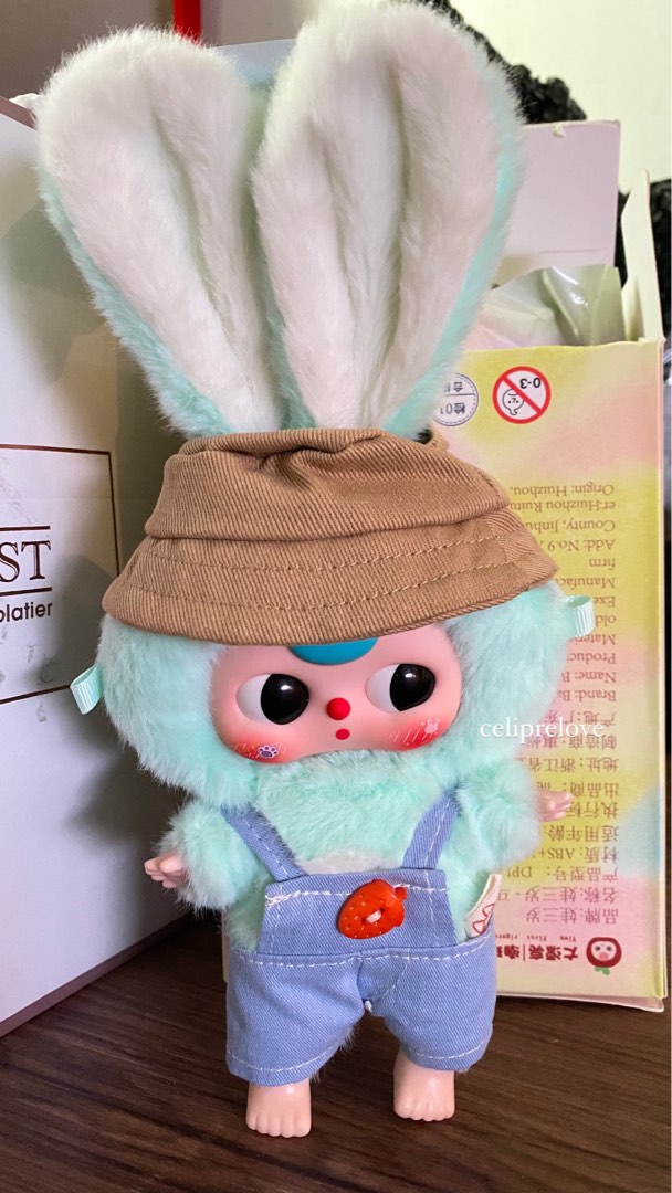 (READY) Baby Three Bb3 Macaron Bunny - Biru Tosca Mata Geser, Toys ...