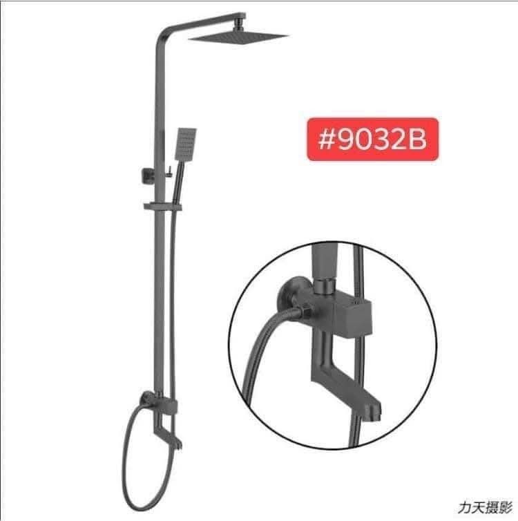 Shower cold only black color, Furniture & Home Living, Bathroom ...