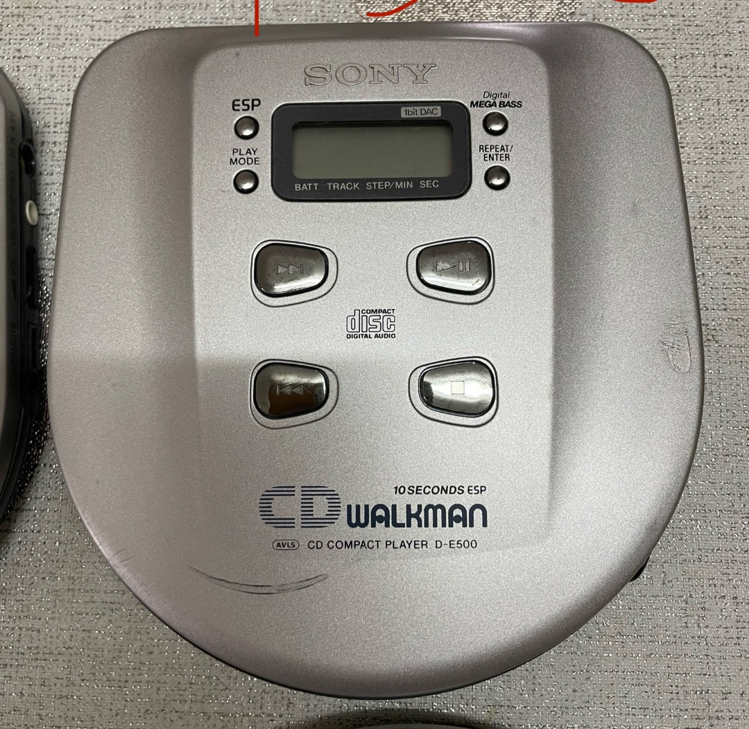 Sony Discman, CD Walkman D-E500, 音響器材, 音樂播放裝置 MP3及CD Player - Carousell