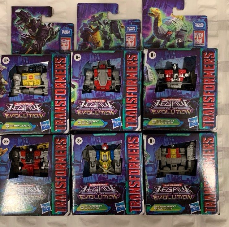 Transformers Dinobots Legacy Evolution complete set of 6 Grimlock Slug ...