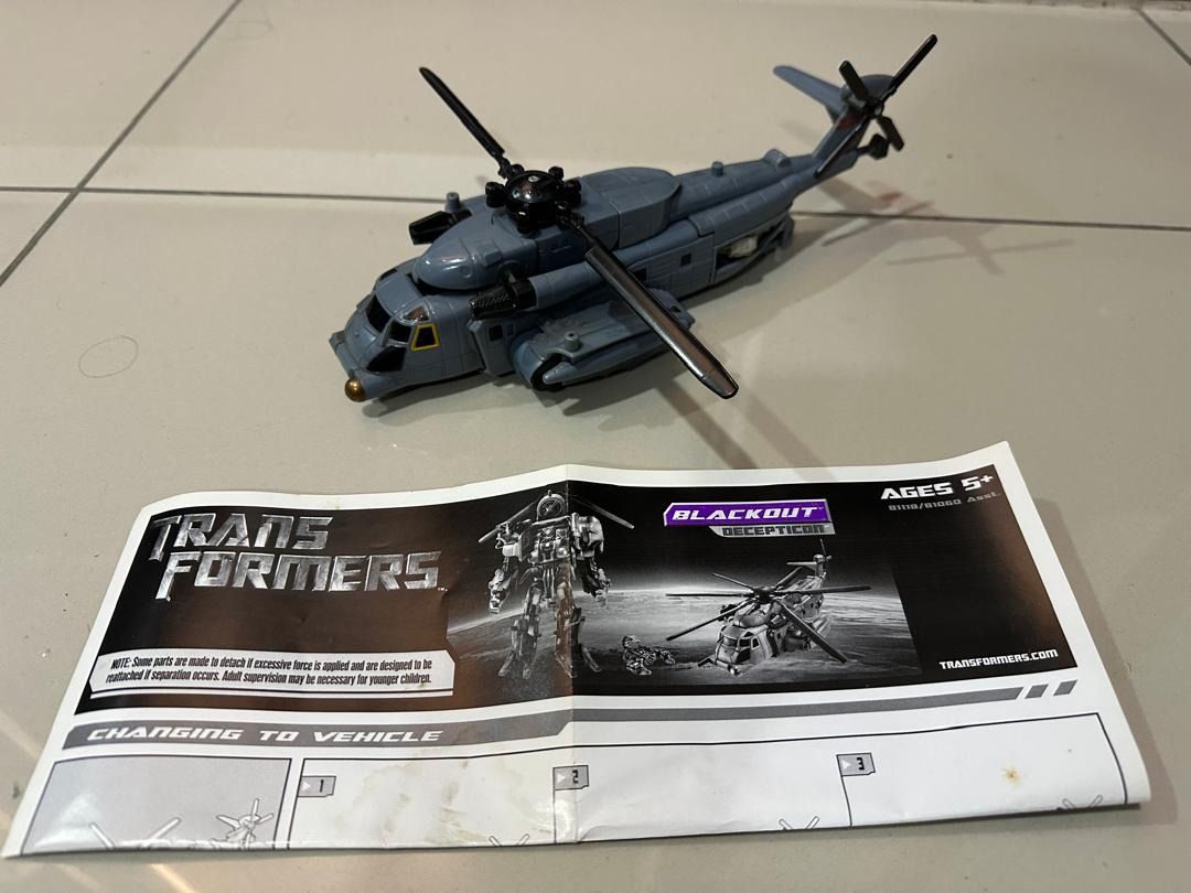 Transformers movie 2007 Hasbro Decepticon Blackout, Hobbies & Toys ...