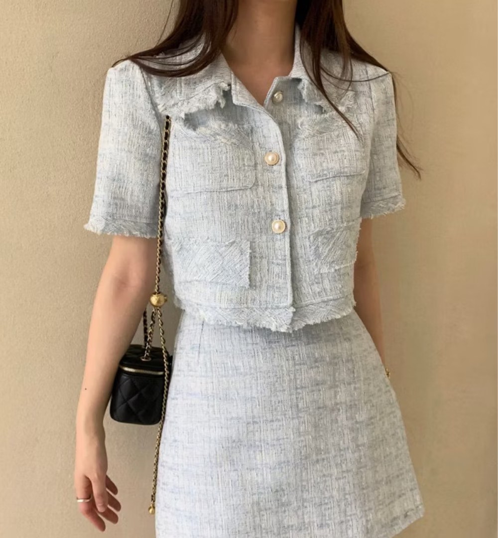 tweed coordinates, Women's Fashion, Dresses & Sets, Dresses on Carousell