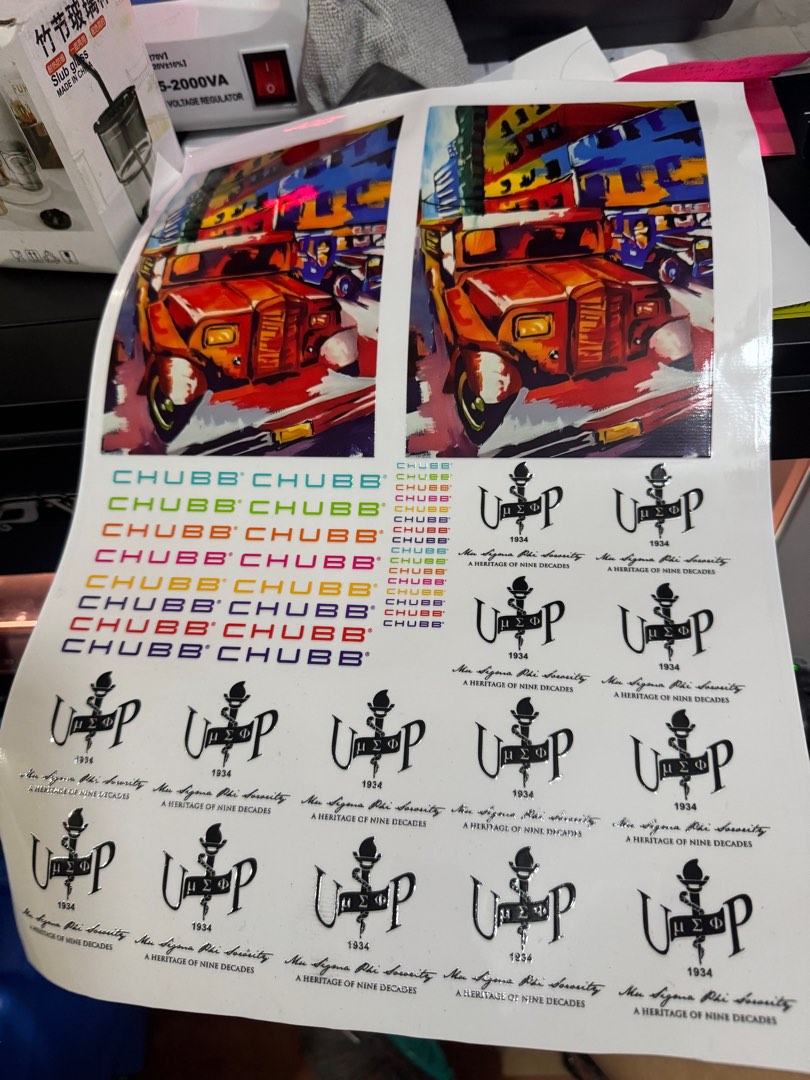 UV DTF Permanent Stickers embossed already, Hobbies & Toys, Memorabilia ...